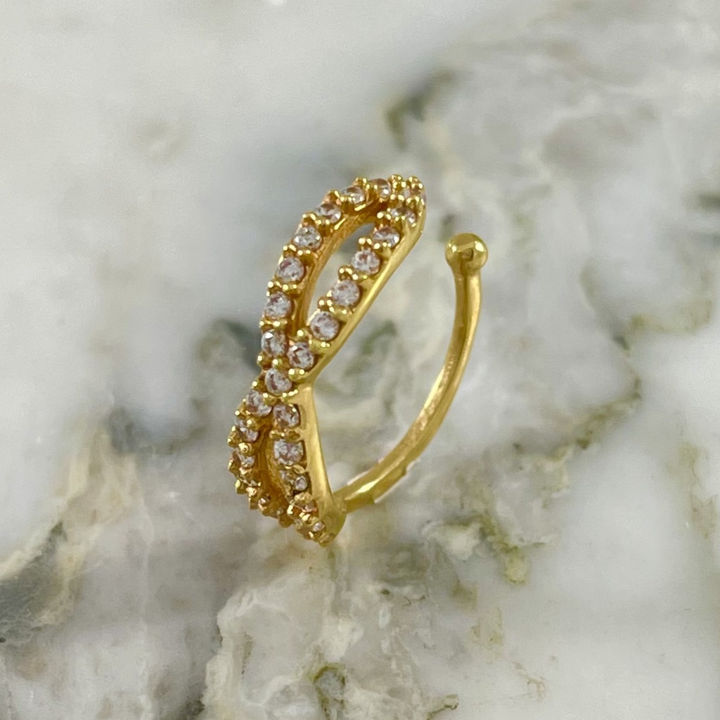 Ear Cuff Brillo Infinito | Joyería Londres