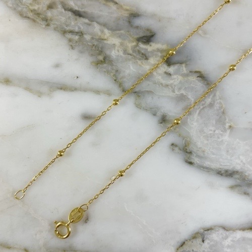 Paper Clip Ball Anklet | Joyería Londres